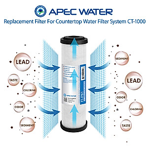 APEC Water Systems CT-1000 Countertop Drinking Water Filter System Replacement Filter (FI-PB1)