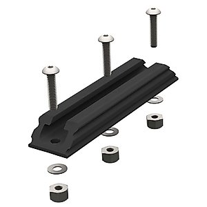 YakAttack GTSL90 GearTrac 4in Light/Medium Duty Polymer Kayak Mount Track (GTSL90-BK04)