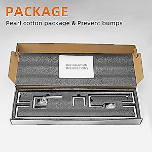 Fapully 5 Piece Bathroom Hardware Set Stainless Steel Wall Mounted Bathroom Accessories Set,Brushed Nickel Finished