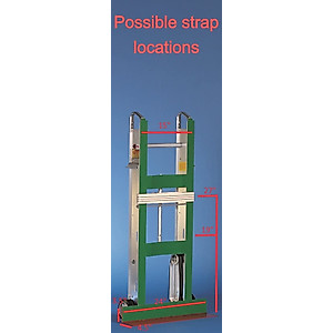 Yeats Appliance Dolly M5 47 Inch Aluminum Appliance Hand Truck / Felt Protection / 500 lb. Capacity / Made in The USA (M5-F)
