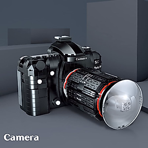 Uvini Adult Building Set, Building Blocks Camera, DIY STEM Toys, Best Gift for Adult, Teens, Collectible Model Digital Camera to Build 813pcs