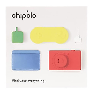 Chipolo ONE - Key Finder, Bluetooth Tracker for Keys, Backpack, Item Finder, Premium Features, Out of Range Alerts, Works with Chipolo app (iOS & Android Compatible) (2X ONE + 1x Card)