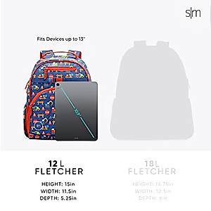 Simple Modern Toddler Backpack for School Girls | Kindergarten Elementary Kids Backpack | Fletcher Collection | Kids - Medium (15" tall) | Under the Sea