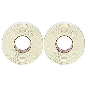 2Roll White 1inch Wide (2.5cm) Adhesive Tape Breathable Cotton Soft Cloth Surgical Tape​​ with Self Adhesive Plaster