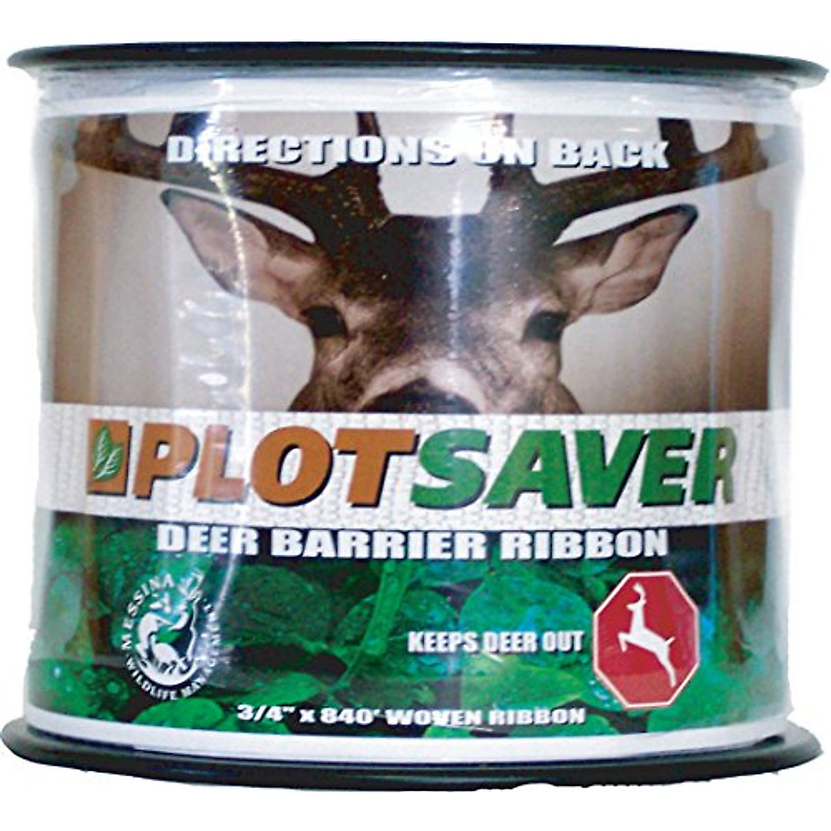 PLOTSAVER RB-W-840 3/4" x 840' Deer Repellent White Ribbon