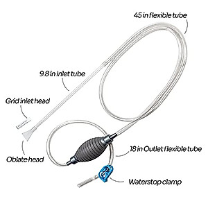 REPTI ZOO 67 Gallon Glass Terrarium Tank,Knock-Down Paludarium Large Terrarium 24"x18"x 36”,Bio Deep Base 10”, Double Hinge Door, Siphon Gravel Cleaner Set Included