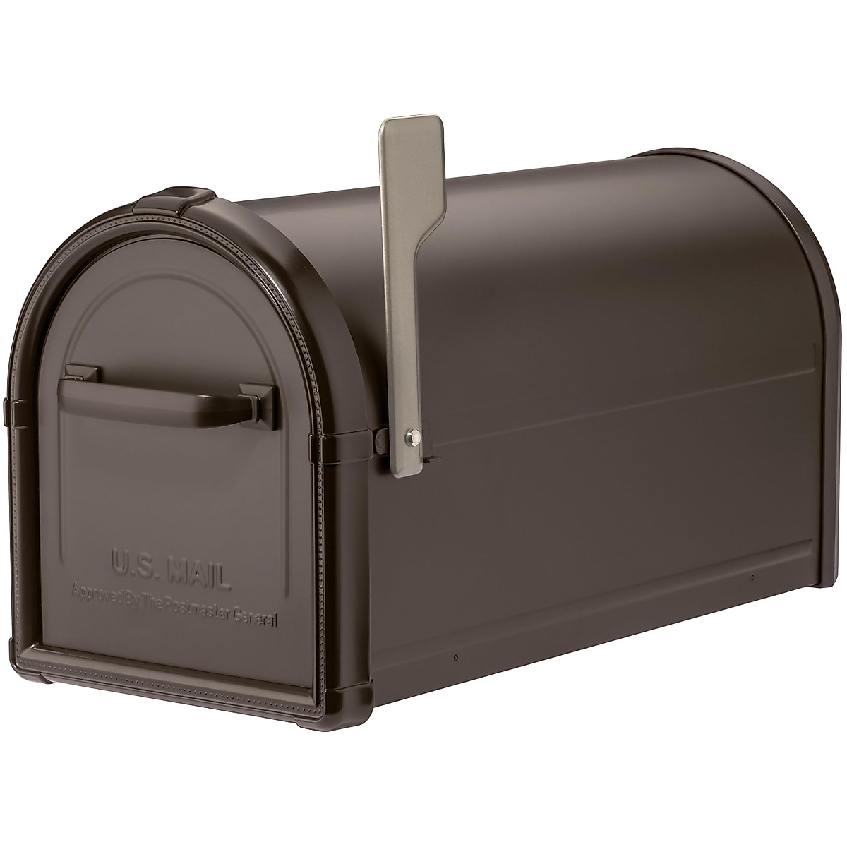 Architectural Mailboxes Hillsborough Galvanized Steel Post Mount Mailbox, Compatibility Code J, 5593RZ-CG, Rubbed Bronze, Large Capacity
