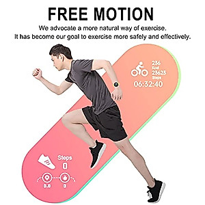 MORESEC Smart Watch, Waterproof Fitness Watch HD 1.44 Inch Upgraded Screen Compatible iOS Android Smart Watch with Heart Rate Sleep Monitoring Call Smart Bracelet