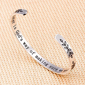 M MOOHAM Sister Gifts from Sister Bracelets Gifts - Sisters Birthday Christmas Jewelry Gifts from Sister Stainless Steel Cuff Bangle Bracelet, Mothers Day Present Gifts for Sister Birthday