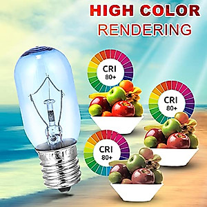 LCMLA 297048600 Refrigerator Light Bulb Compatible with Frigidaire Kenmore Whirlpool KitchenAid Electrolux Replacement 241552802 AP3770086 AP3867287 AH976993 T8 40W E17 Refrigerator Light Bulb 1 Pack