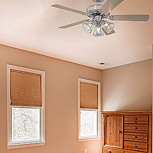 Ciata Lighting Traditional Bell Glass Shade Replacement Shade for Fan/Wall fixtures Shade Pack of 6 (Clear)