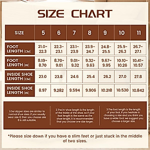 OOW Fuzzy Platform Slippers for Women Cozy Womens Platform Slippers Winter House Slippers for Women Indoor and Outdoor Chestnut