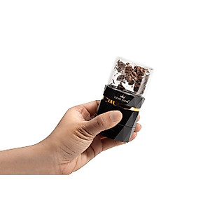 King Palm Electric Spice Grinder - USB Rechargeable Electronic Grinder - Extra Storage Jar w/Lid - Automatic Spice Mill