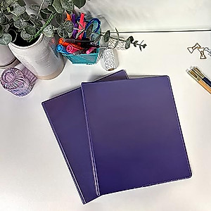 Samsill Earth’s Choice Biobased Durable Fashion Color 3 Ring View Binder, 1 Inch Round Ring, Up to 25% Plant Based Plastic, USDA Certified Biobased, Purple, Value Two Pack
