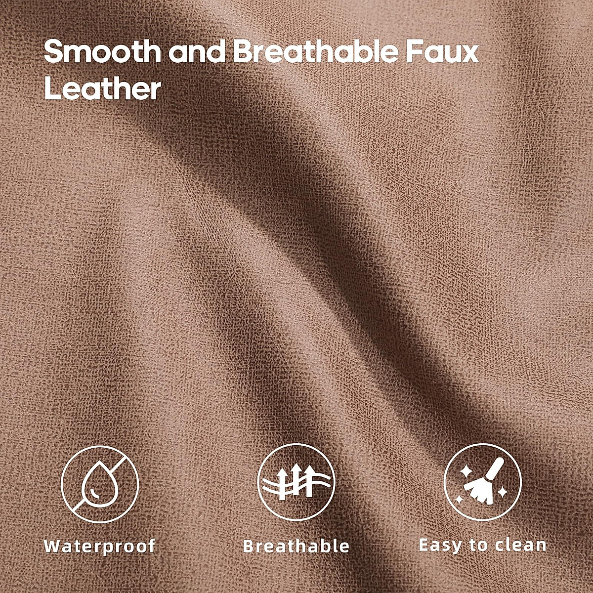 LLappuil Modular Sectional Sofa Faux Leather Fabric Convertible 6 Seater Sectional Couch with Storage Seat, 81.5 Inch Modern Reversible Chaise Modular Couch Sleeper, Aqua Blue