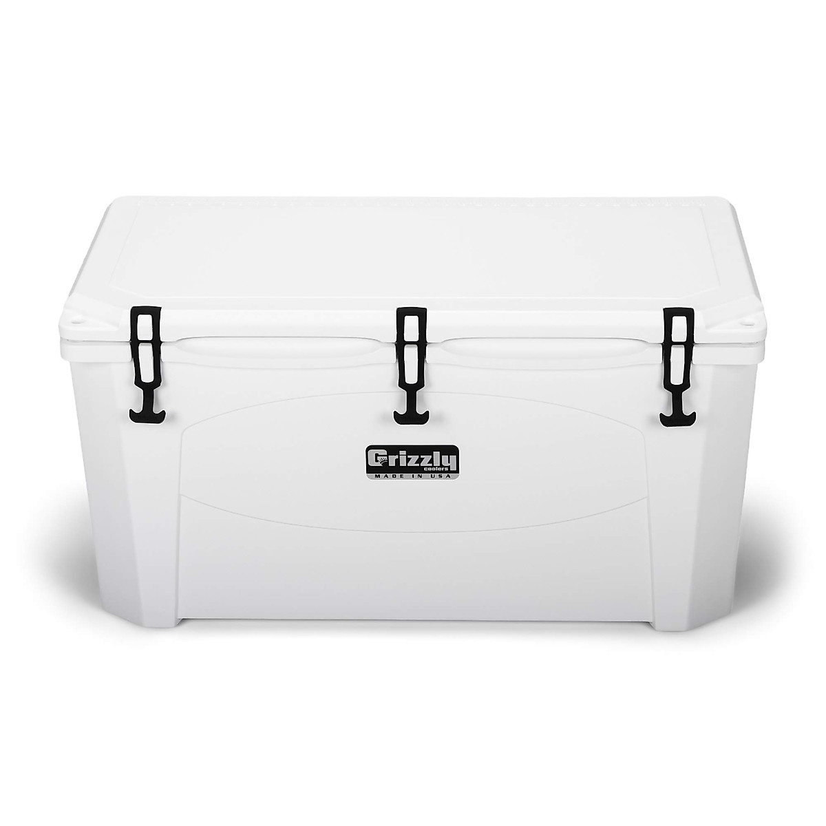 Grizzly 100 Cooler | 100 qt Ice Chest Durable Rotomolded Insulated | Made in USA | Warranty for Life | For Beach Boat Camping Fishing Hunting | G100 | White