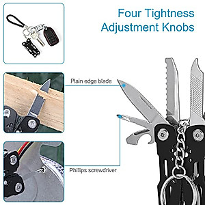 2PCS Bovgero Mini Multitool Pliers 15-in-1, Handmade Multi Tool Plier, Premium Keychain Multitool, Small Multi-tool, Birthday Father’s Day Gift for Men Him Husband Boyfriend Father Handyman (2)