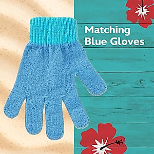 Disney Lilo and Stitch Kids Peruvian Beanie Cap and Glove Set, Winter Hat with Tassels, Blue, One Size