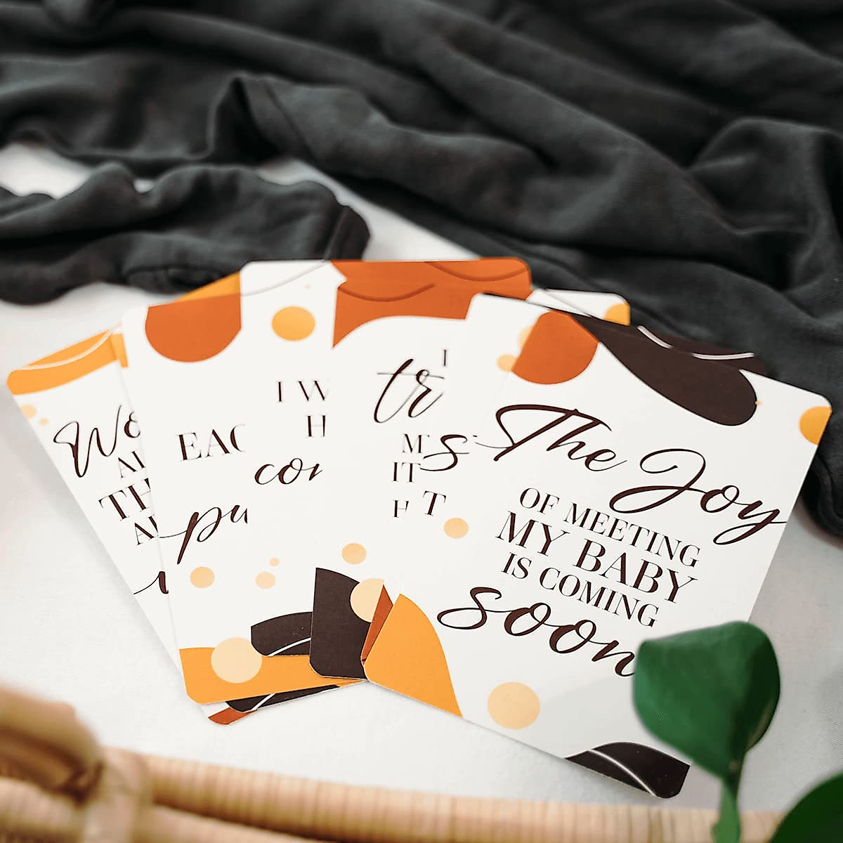 Yellow Rose Card Co. Birthing Affirmation Cards - 24 Premium Cards for Pregnant Moms, Baby Shower Gifts and Labor