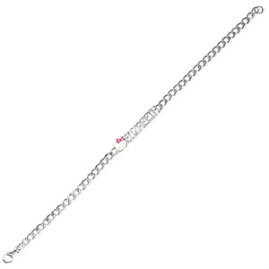 Hello Kitty Sanrio Personalized Curb Bracelet 7" - Sterling Silver Custom Bracelet Officially Licensed