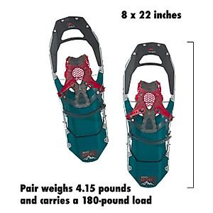 MSR womens Revo Ascent Women's Snowshoes snowshoes, Teal, 22-Inch Pair US