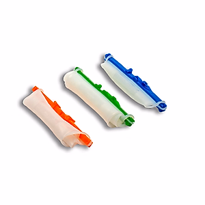 SNAPBAG Microwave Steamer, Vegetable Steamer & Food Storage Containers, Reusable Bags are made of 100% Platinum Silicone, GRIPSTIC Eco Friendly Products, Great Freezer Bags, Multi-Size 3-Pack