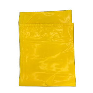 USA-Made Colorful Trash Bags in Variety of Sizes and Colors (10, YELLOW 14 GALLONS)