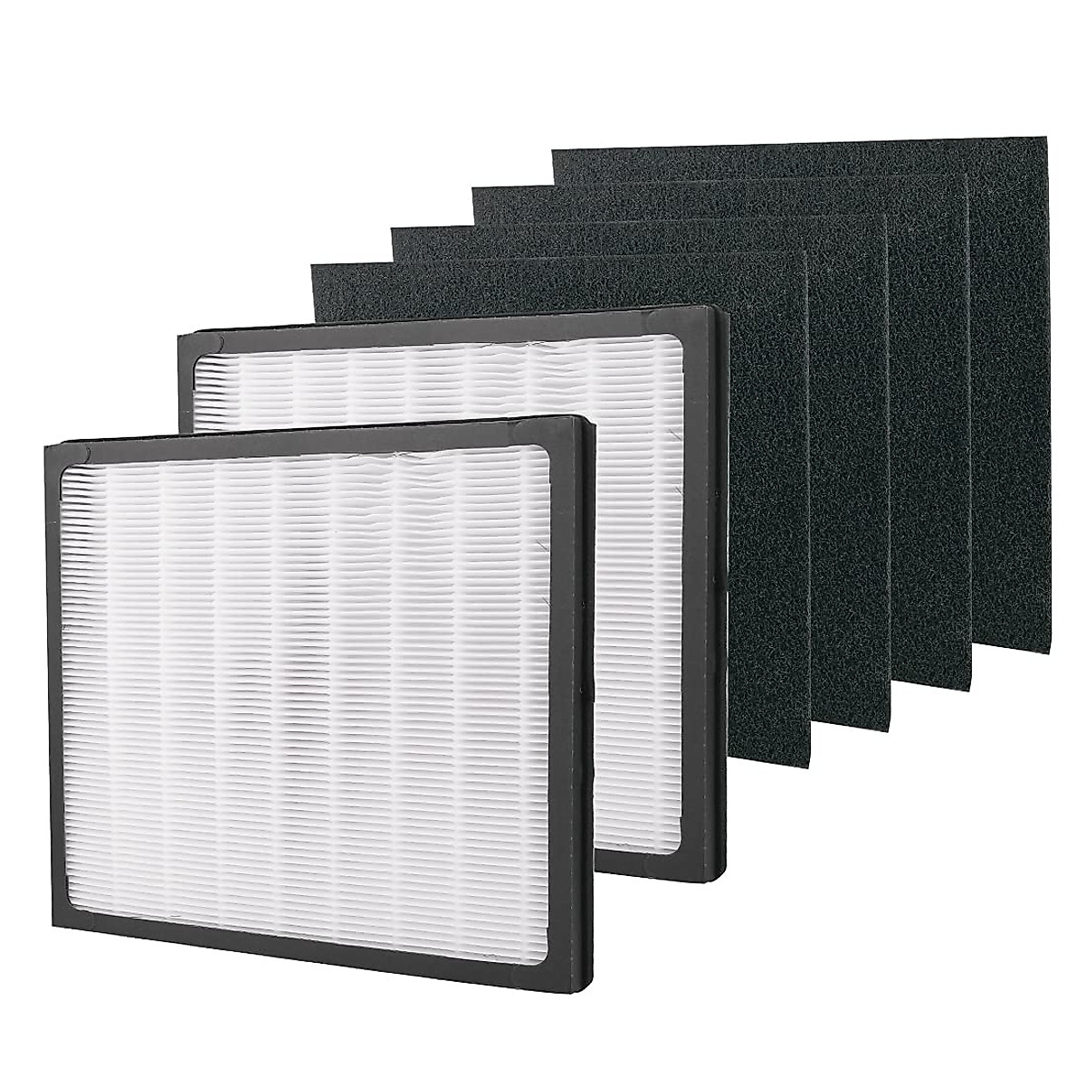 IAF-H-100D Air Purifier Filter D Compatible with Idylis IAP-10-280, 1AP-10-280, AC-2118, AC-2123 - Includes 2 HEPA Filters & 4 Carbon Filters