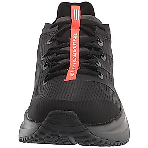 adidas unisex adult Fluidflash Running Shoe, Black/Black/Solar Red, 10.5 Women Men US