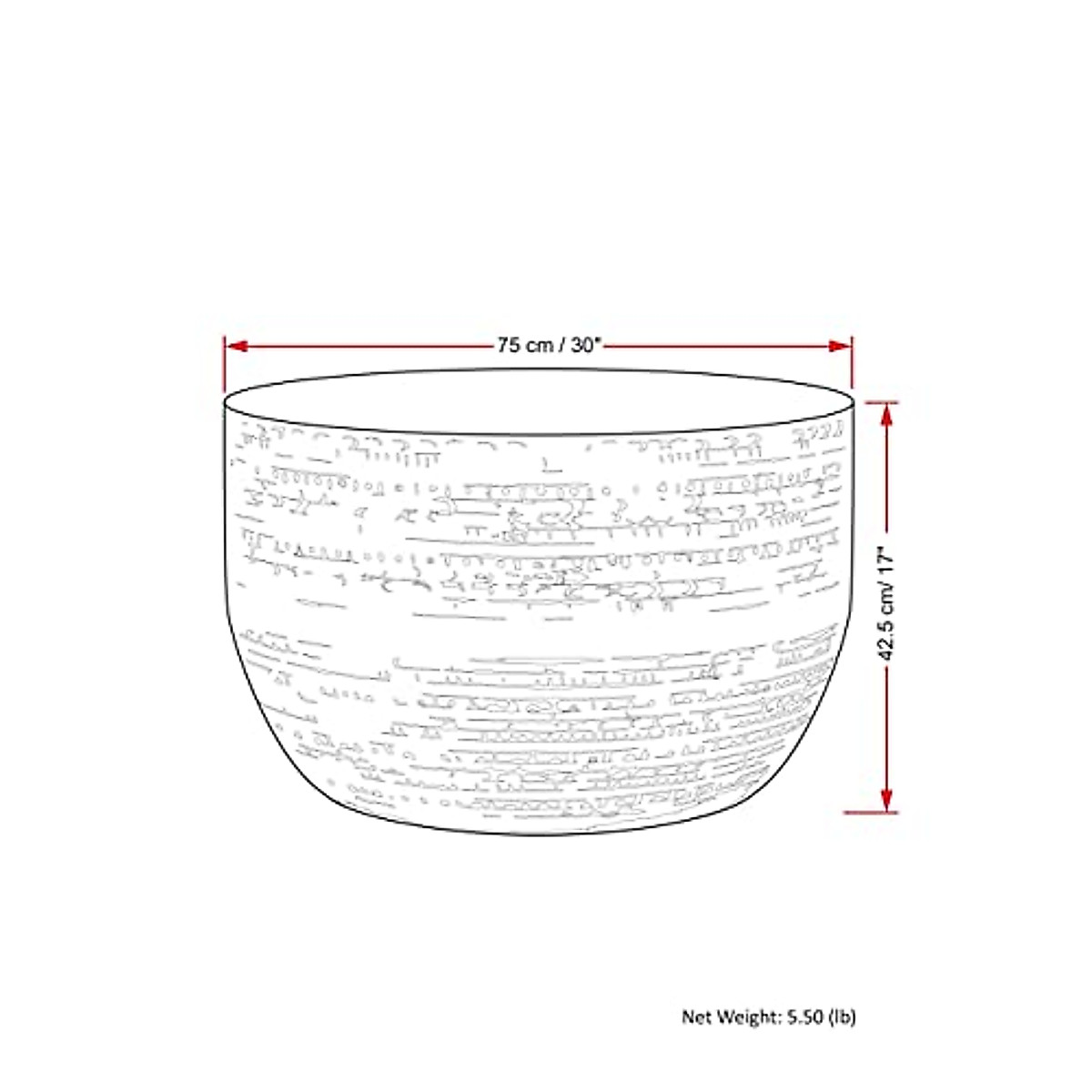 SIMPLIHOME Johnsen Contemporary 30 inch Wide Metal Metal Coffee Table in Antique Silver, Fully Assembled, End, Bedside Table and Nightstand, for the Living Room and Bedroom