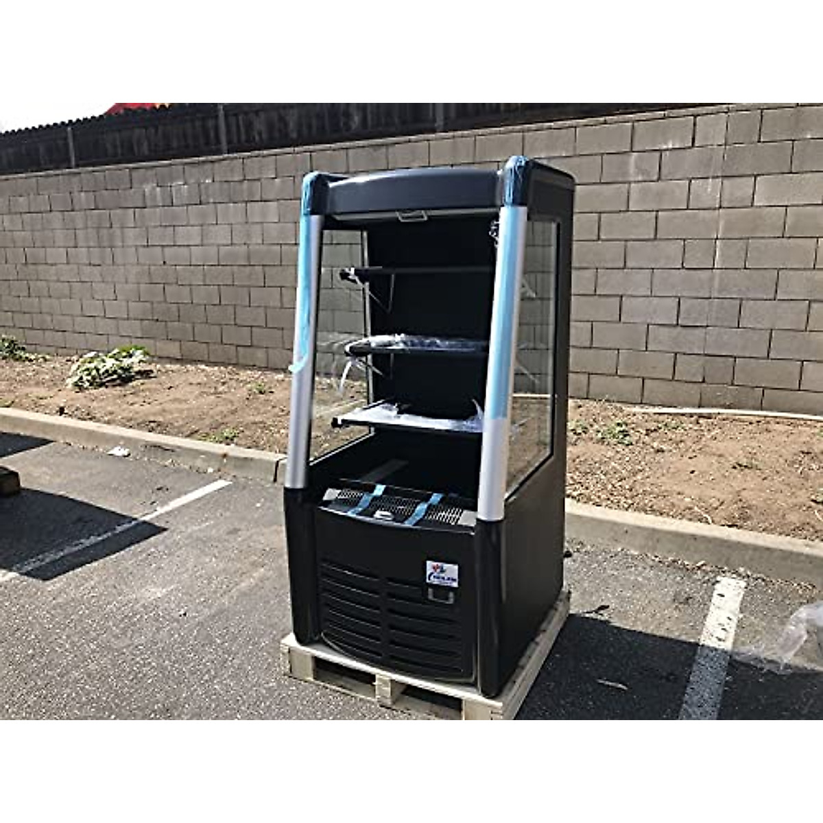 Commercial Refrigerator Open Air Merchandiser Slope 28" Air Curtain Multideck Open Chiller Refrigerated Grab Showcase Merchandiser Coffe Shop NSF Display Cooler -BLF-706