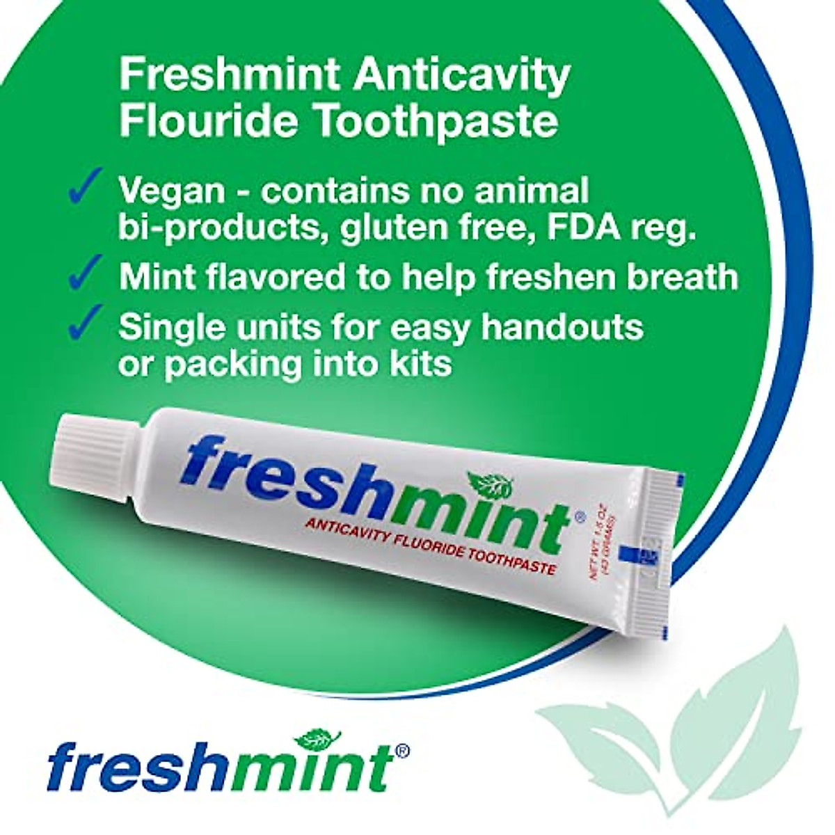 144 Tubes of Freshmint® 1.5 oz. Anticavity Fluoride Toothpaste, Tubes do not Have Individual Boxes for Extra Savings