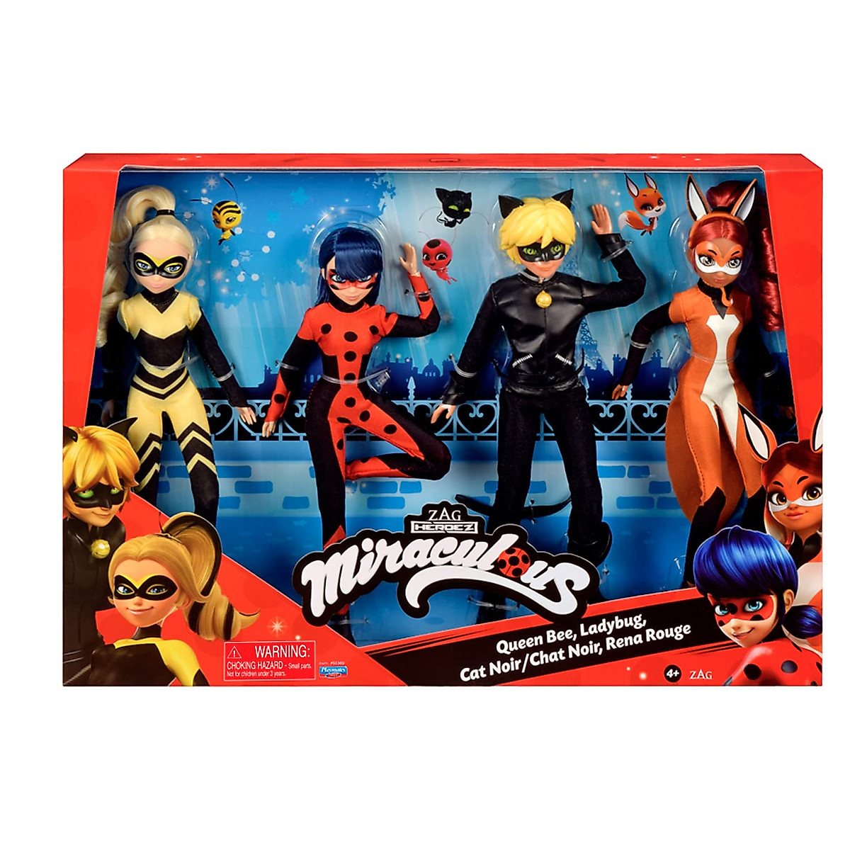 Miraculous Dolls Multipack | 26cm Ladybug Cat Noir & Queen Bee