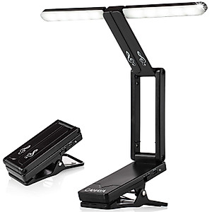 CAHAYA Music Stand Light Clip on Rechargeable with USB Book Lamp Foldable for Piano Guitar Player Keyboard Orchestra CY0240