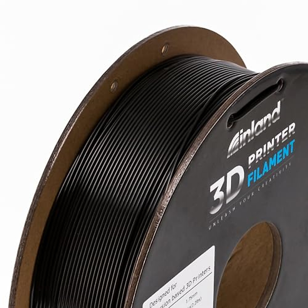 INLAND Micro Center PLA+ 3D Printing Filament 1.75mm - PLA Plus 3D Printer Filament - PLA Pro Dimensional Accuracy +/- 0.03 mm - 1kg Cardboard Spool (2.2 lbs) (1 Pack Black, 1.75mm)