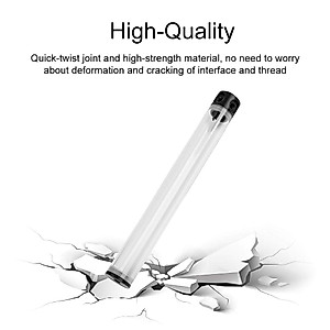 Yoidesu CPU Cooling Heat Exchanger Water Pump Tank 50mm Diameter Cylinder Water Cooling Tank G1/4 Thread Computer DIY Cylinder Water Tank for CPU Cooling Multiple Length(400mm)