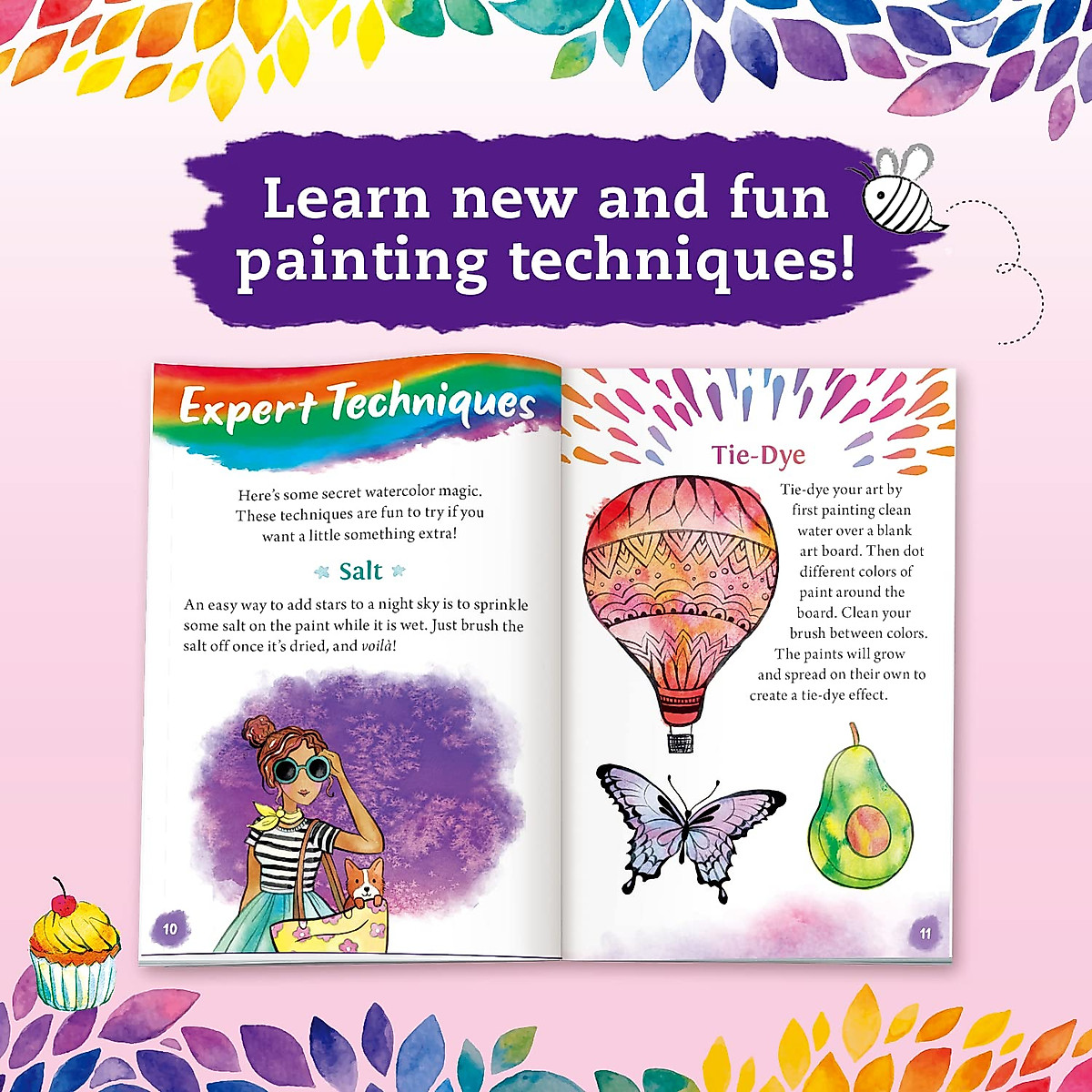 Klutz Watercolor Wishes Postcard Kit, 19 Piece Set, Multicolor