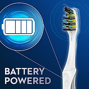 Oral-B Pulsar Battery Toothbrush with Charcoal Infused Bristles, Soft, 2 Count