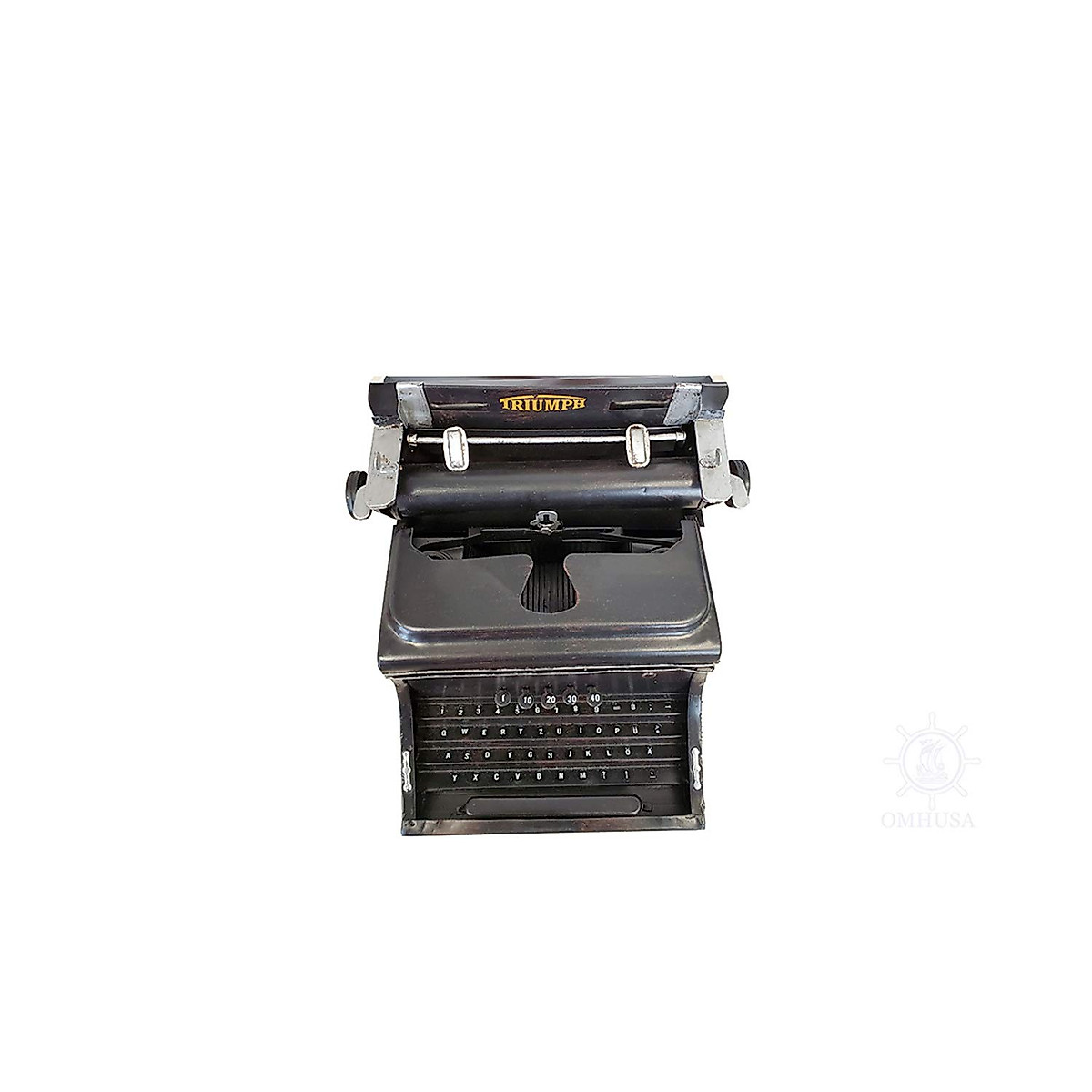 Old Modern Handicrafts 1945 Triumph German Typewriter Handmade Metal - Non-Functional Typewriter Display Model Only