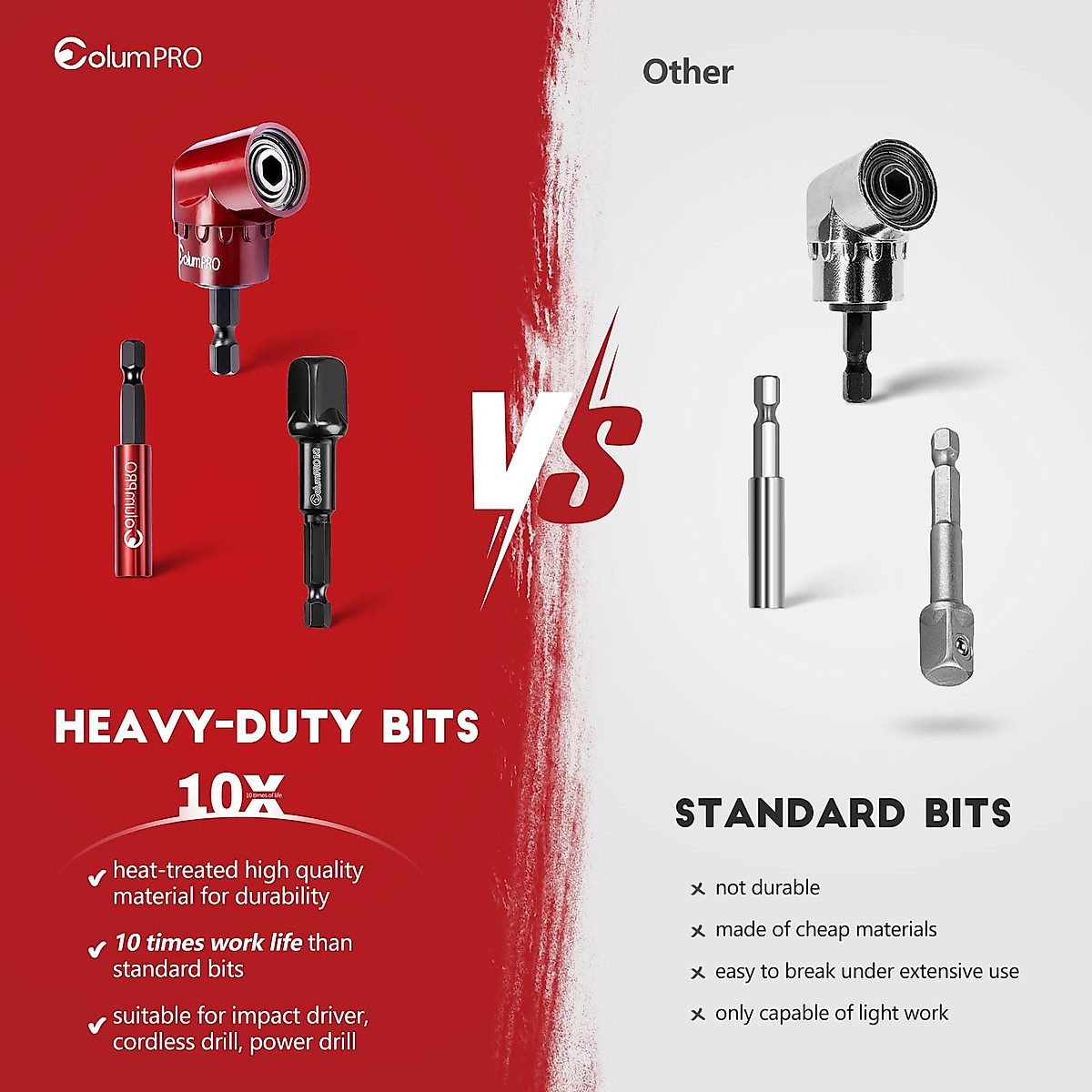 ColumPRO 22PCS Superbit Flexible Drill Bits Extension&Universal Socket Tool Set, Tools for Men, Stocking Stuffer, Christmas Gift for Dad, Husband, Boyfriend