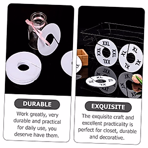 Cabilock Clothes Size Dividers Round 20 Pack Closet Wardrobe Separator Hooks for Easy Hanging