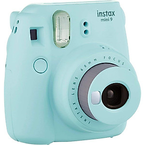 Fujifilm Instax Mini 9 Instant Camera - Ice Blue, 2.7x4.7x4.6 (Instax Mini 9 - Ice Blue)