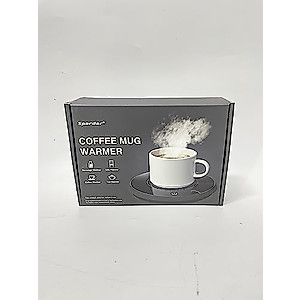 Smart Coffee Mug Warmer for Desk, Auto Shut Off Gravity-Induction Coffee Warmer with Two Temperatures Setting, Cup Warmer Plate for Cocoa/Tea/Water/Milk/Plate, (Not Including Cup)