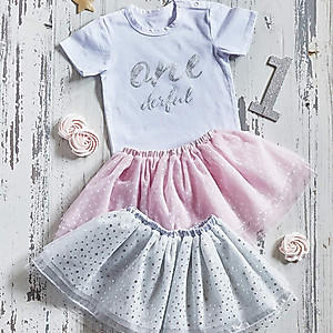 Stephan Baby My First Tutu Available in 5 Styles, Pink Sparkle Tulle, Fits 6-18 Months