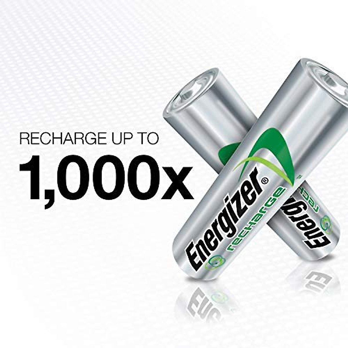 Rechargeable AA Batteries, NiMH, 2000 mAh, Pre-Charged, 8 Count (Recharge Universal)
