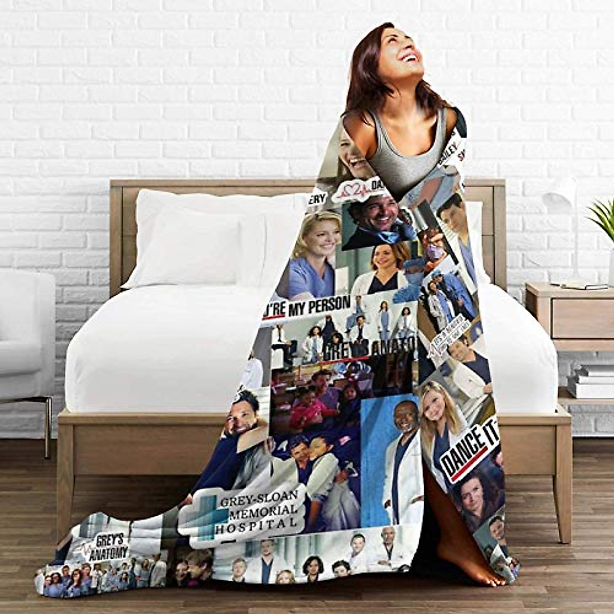 Ultra-Soft Micro Fleece Blanket Microfiber Blanket, Luxury Blanket for Bedding Sofa and Travel 60"x 50"