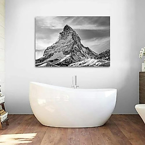 Matterhorn Canvas Wall Art Decor Paintings Pictures for Bedroom Wall Decor Above Bed Living Room Wall Decoration Bathroom Office Artwork