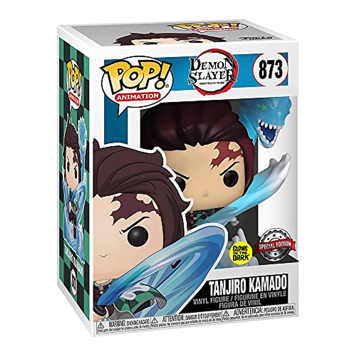 POP! Animation: Demon Slayer - Tanjiro with Dragon (Exclusive) (Glow in The Dark)