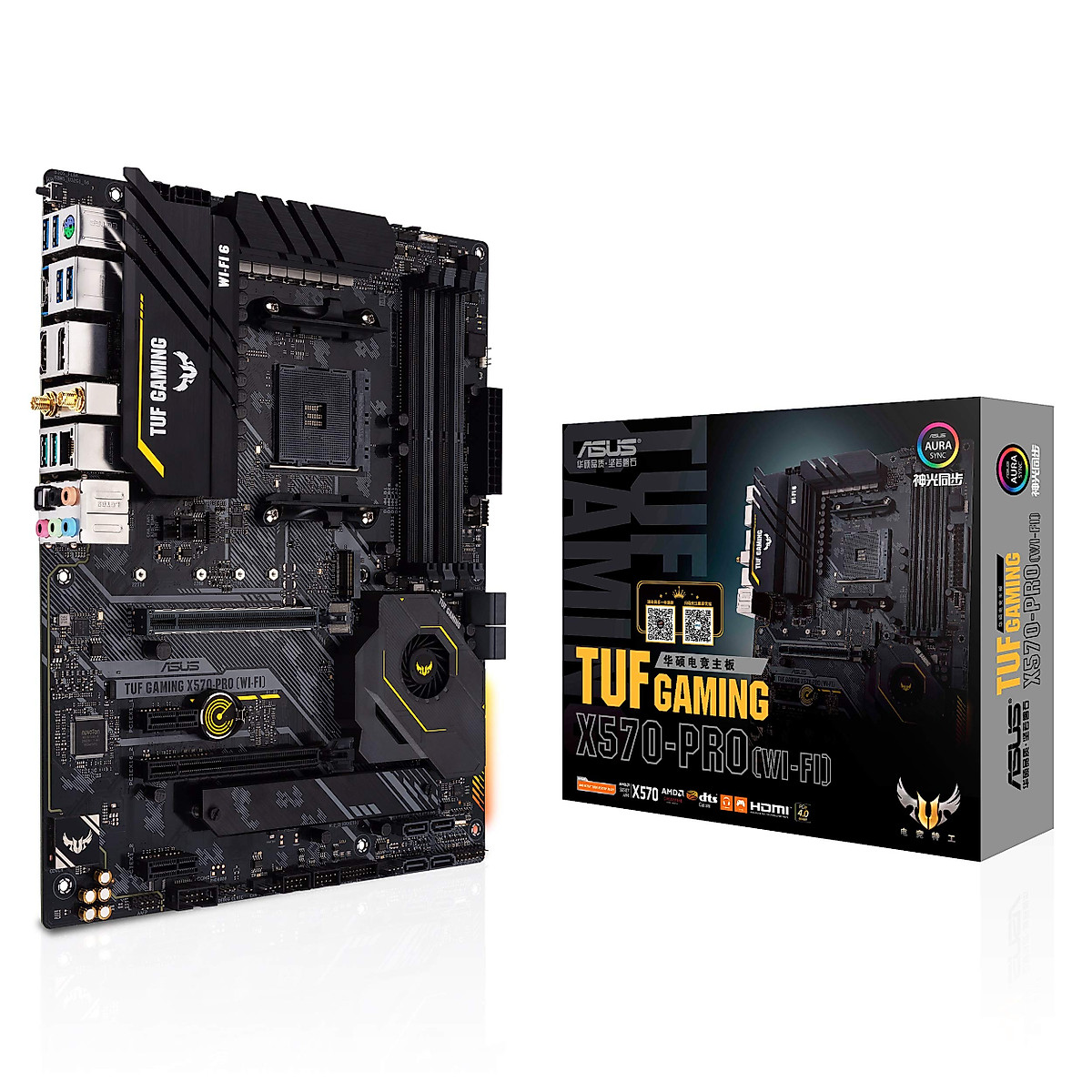 ASUS TUF Gaming X570-PRO (WiFi 6) AM4 Zen 3 Ryzen 5000 & 3rd Gen Ryzen ATX Motherboard (PCIe 4.0, 2.5Gb LAN, BIOS Flashback, HDMI 2.1, USB 3.2 Gen 2