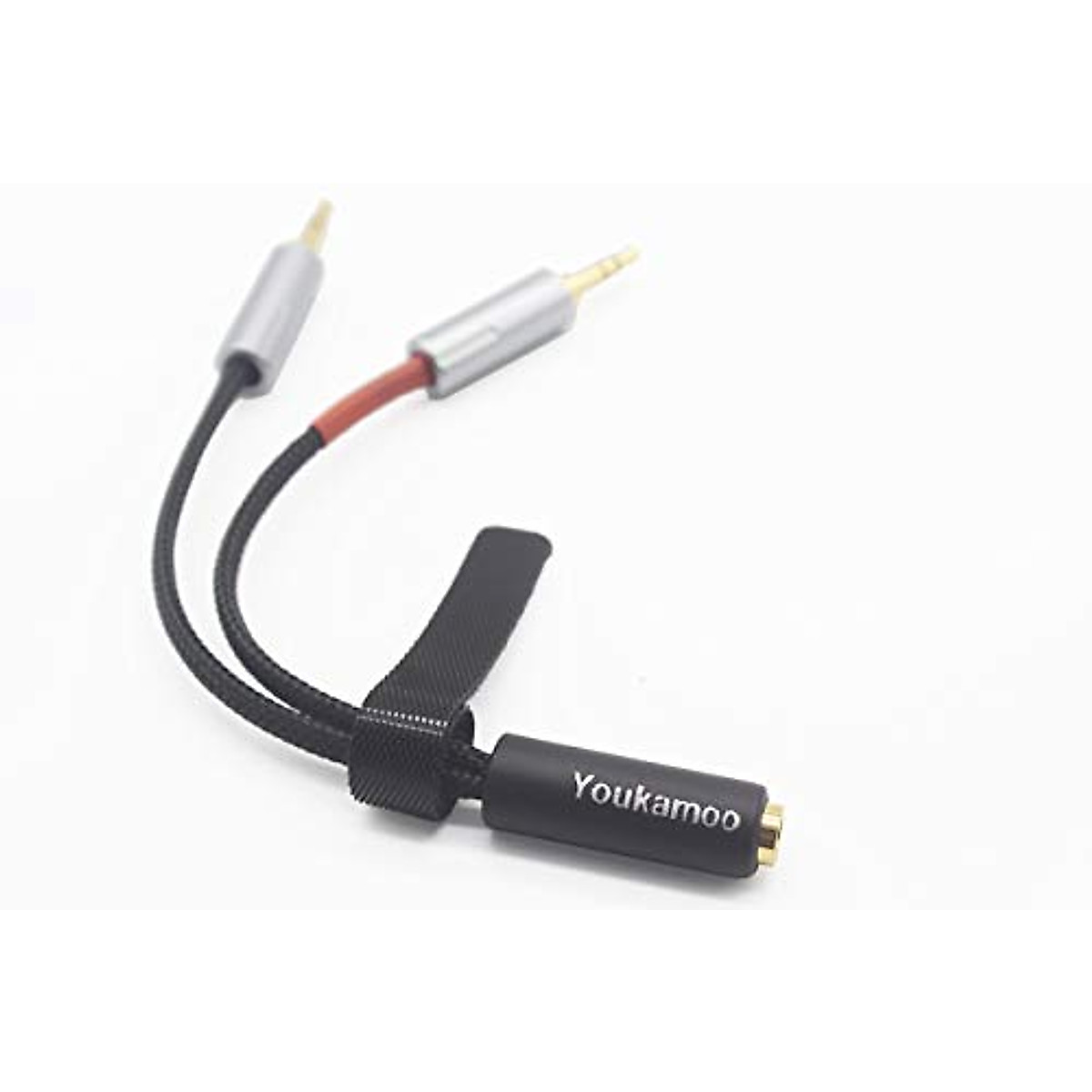 Youkamoo 2 x 3.5mm Male to 4.4mm Female Balanced 4 Pole 8 Core Silver Plated Headphone Earphone Audio Adapter Cable New in Box for PHA-3 3.5mm x 2 to 4.4mm